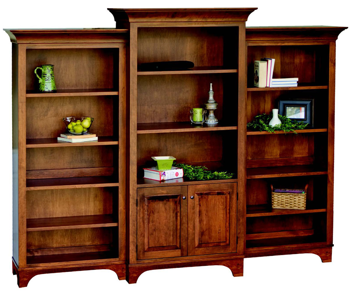 Finley Three Piece Bookcase with Two Doors - The Factory Furniture