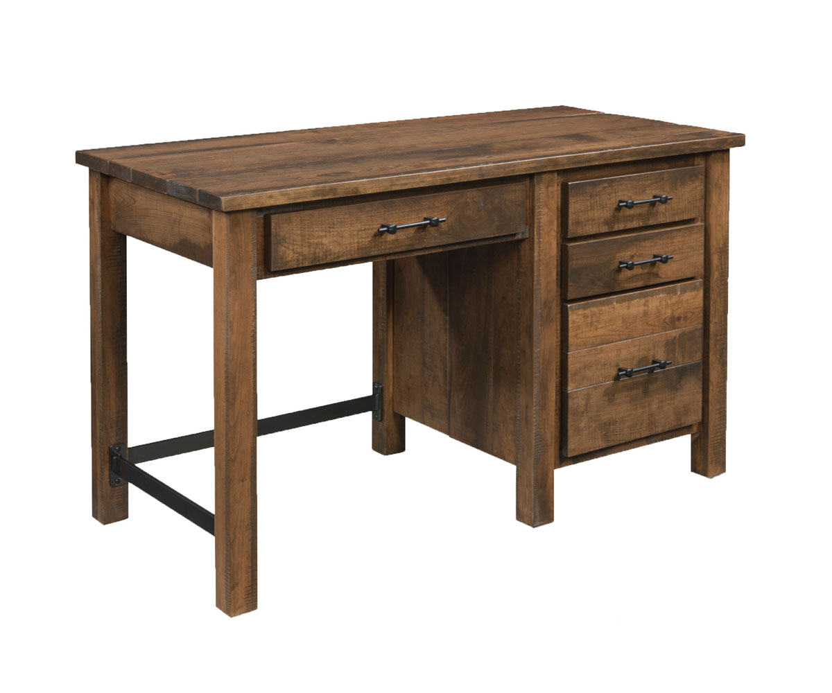 Farmhouse Single Pedestal Desk - The Factory Furniture